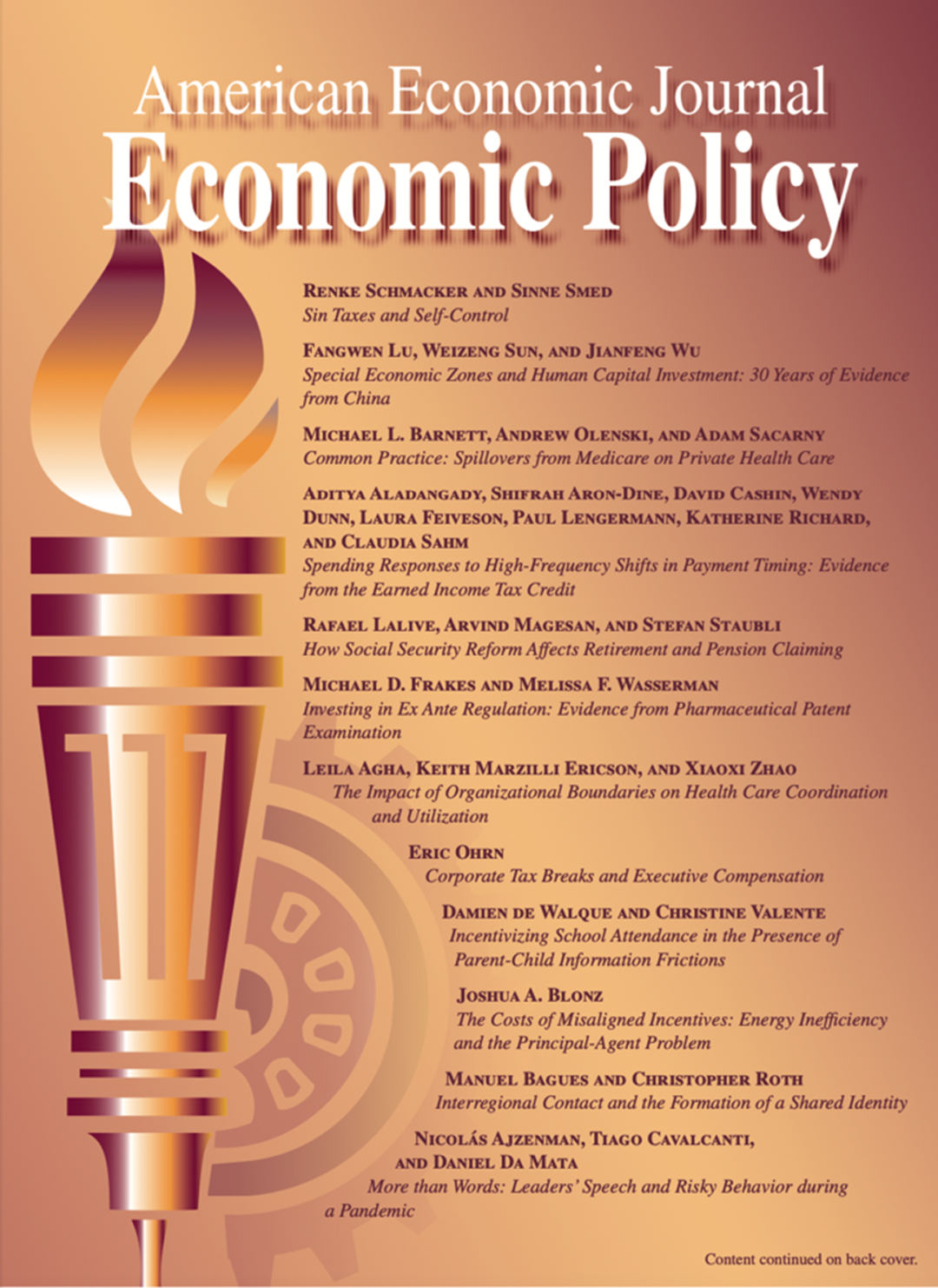 前沿 | 经济学院吴建峰在《American Economic Journal: Economic Policy》发表合作论文-复旦大学经济学院
